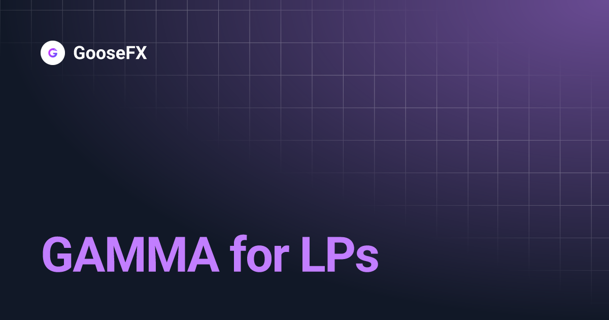 GAMMA for LPs | GooseFX